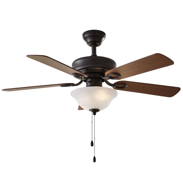 42" Chapter Ceiling Fan, Bowl Light, Bronze - Walmart.com