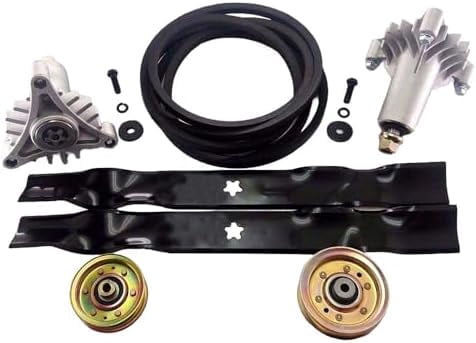 42" Deck Rebuild Kit for Craftsman DYT4000 Belt Pulleys Blades Spindles ...