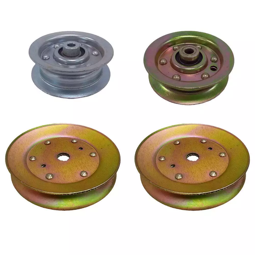 42" Deck Riding Mower Idler & Mandrel Pulleys 131494 173436 153535 ...