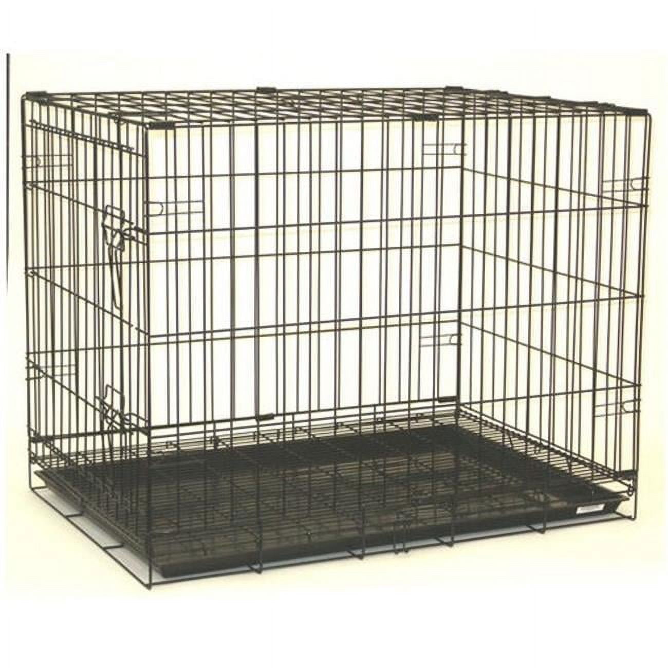 42'' Dog Kennel Cage with Bottom Grate - Black - Walmart.com