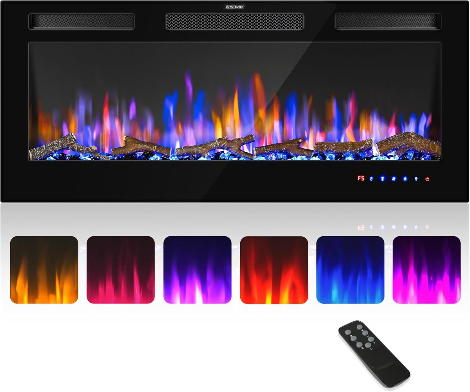 42" Electric Fireplace Inserts - Recessed Fire Place and Wall Fireplace ...