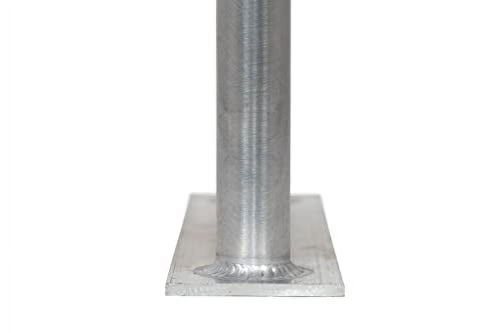 42" (H) x 13" (W) Aluminum Handrail w/Flate Base Plate - Safety Grab ...