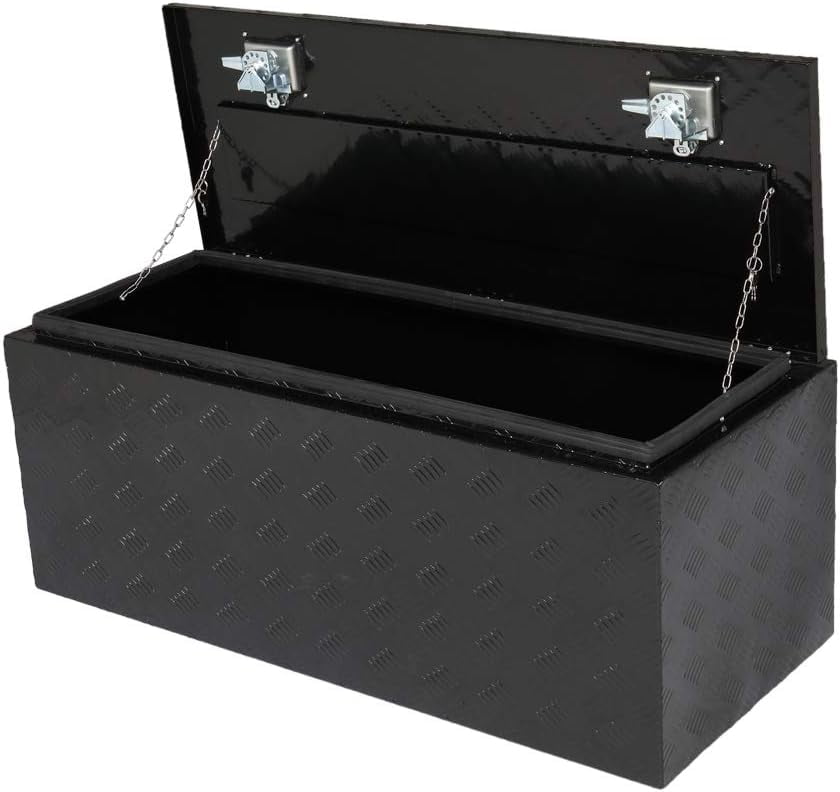 42" Heavy Duty Aluminum Trailer Tool Box Chest Box Pickup Truck Bed ...