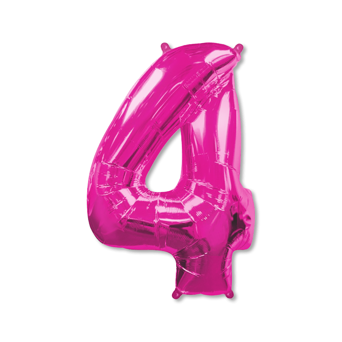 42" Hot Pink Number 4 Four Foil Mylar Balloons (Pack of 1) - Birthday ...