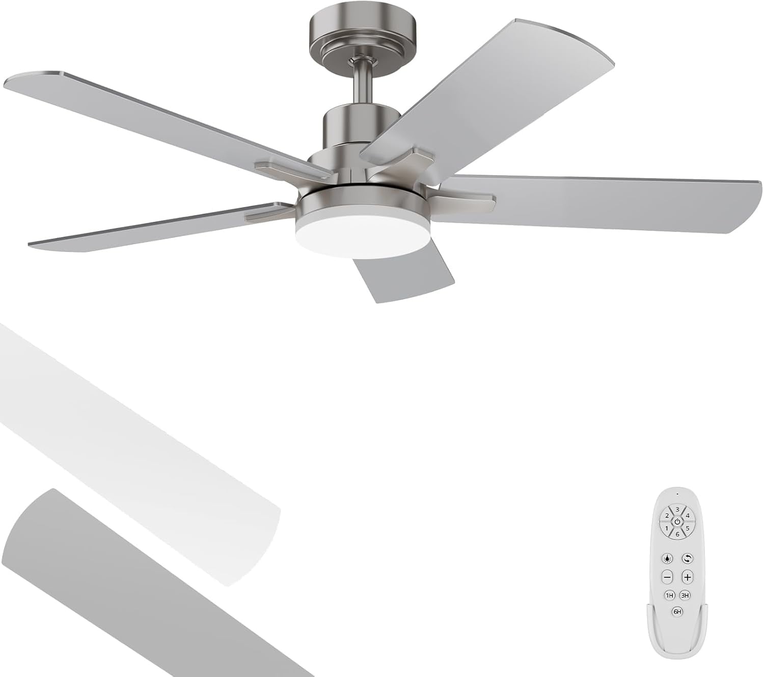 42-Inch Ceiling Fan with Light, Remote Control Reversible DC Motors ...