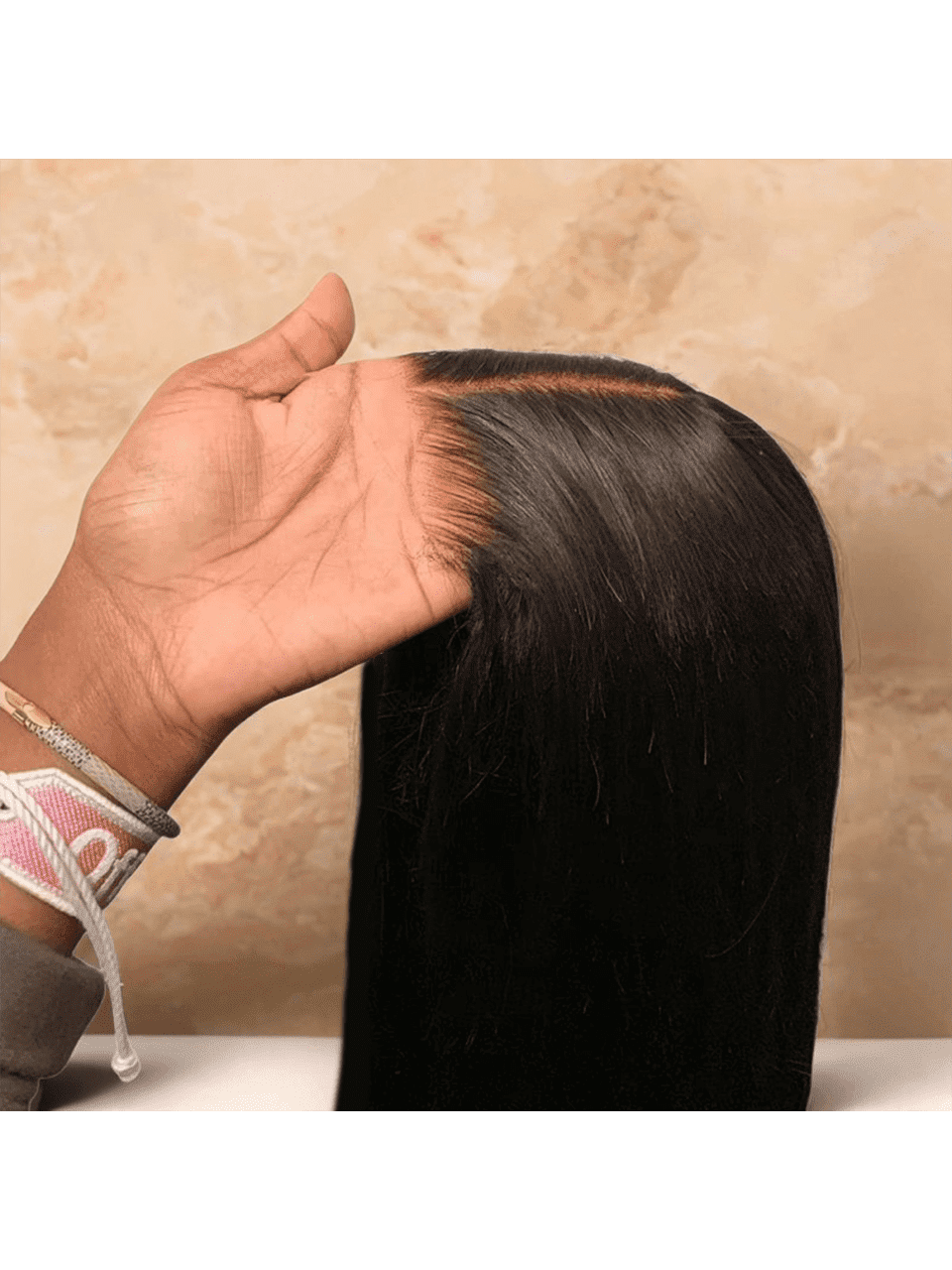 42 Inch Glueless Wigs Human Hair Pre Plucked Pre Cut 5x5 HD Lace ...