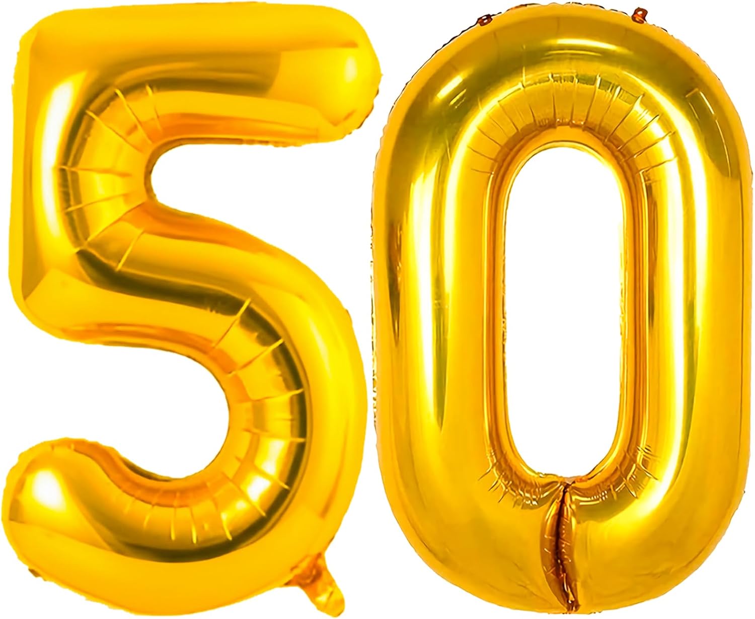 42 Inch Large Gold 50 Balloon Number, 50th Birthday Decorations, Foil ...