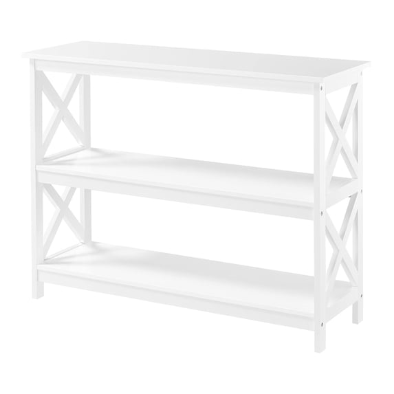 42 Inch Long Console Sofa Table with X Design, Narrow Entryway Hallway ...