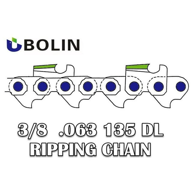 42-Inch Professional Ripping Chain 3/8 .063 135DL for Chainsaw Mill ...