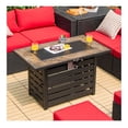 42 Inch Propane Fire Pit Table, 50000 BTU Outdoor Firebowl with Ore ...