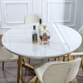 42 Inch Round Clear Table Pad Protector 1.5mm Thick Plastic Vinyl ...