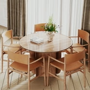 Miekor Furniture 38.6" Inch Round Tempered Glass Table Top black Glass ...