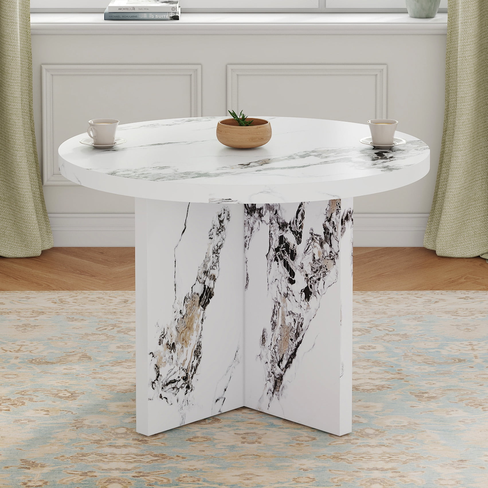 42 - Inch Round Table of MDF Material | Usable in Various Scenes like ...