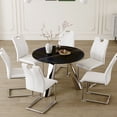 42 - Inch Table and 6 - Chair Package | Ideal for Modern Dining Spaces ...