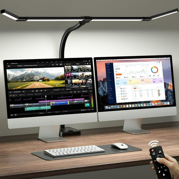 42" LED Desk Lamp for Home Office, Eye-Caring Light with Adjustable 4 ...