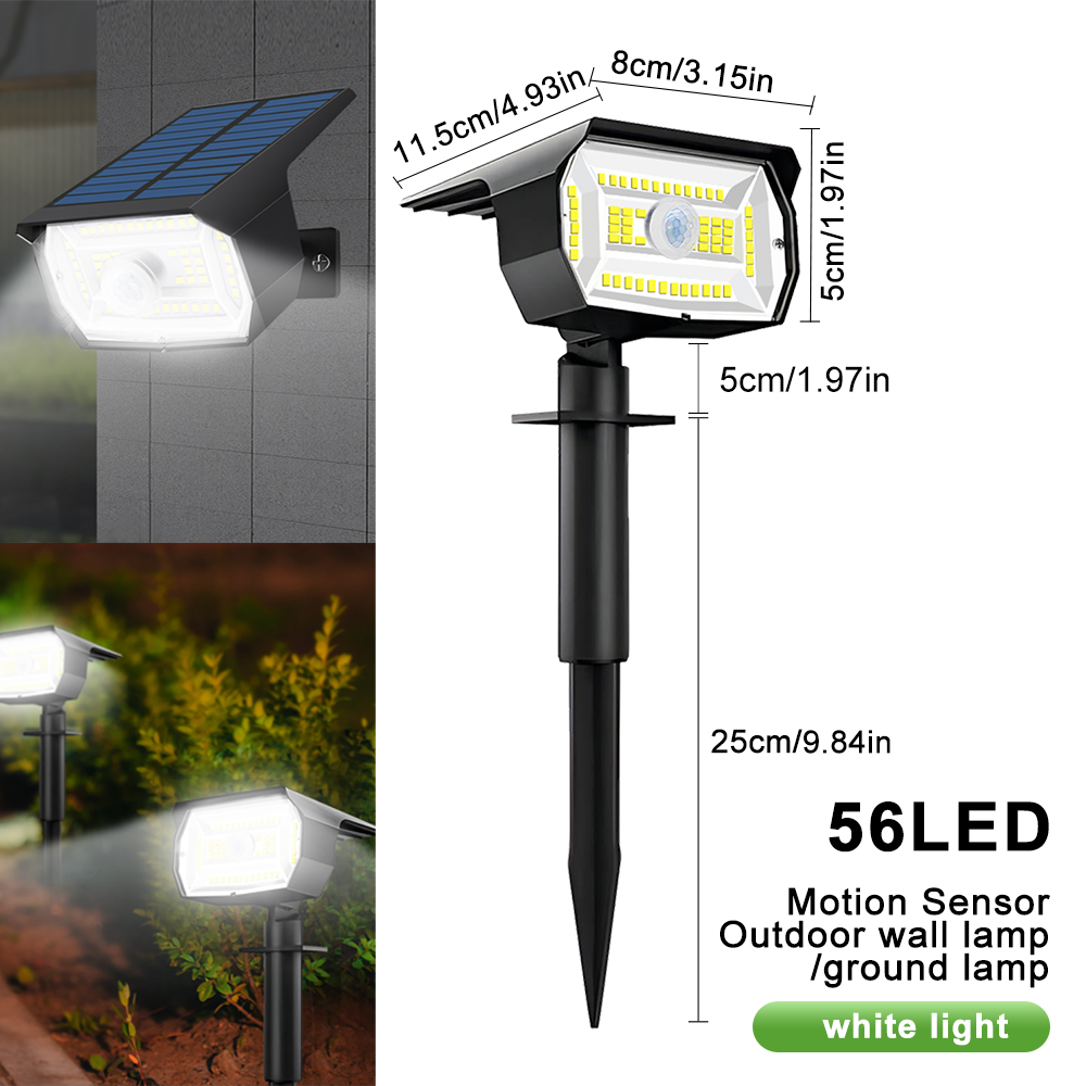 42 LED Solar Motion Sensor Lights Garden Landscape Spotlights Outdoor ...