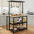 42" Large Kitchen Island Table Bakers Rack 3 Tier Microwave Oven Stand ...