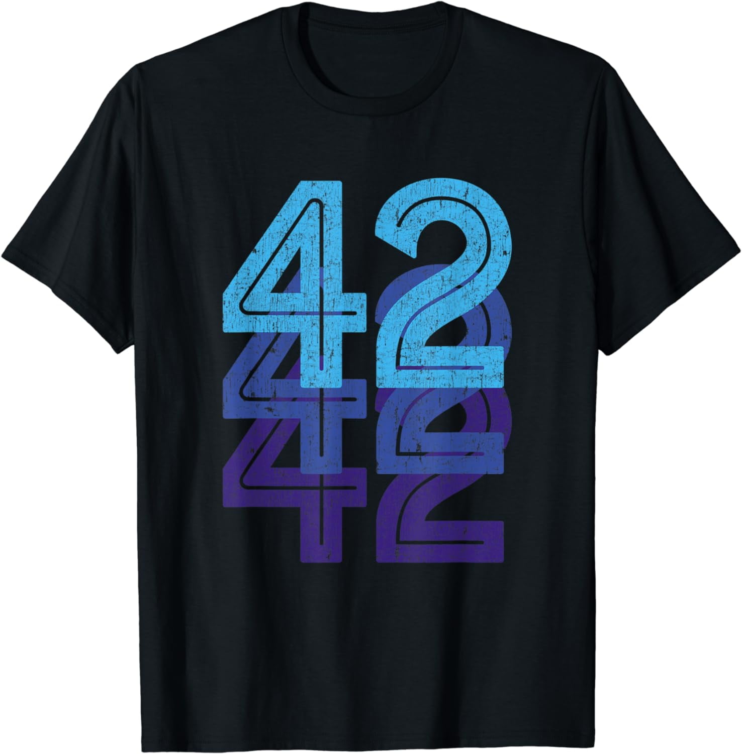 42 Lucky Number 42nd Year Birthday Age Sports Team T-Shirt - Walmart.com