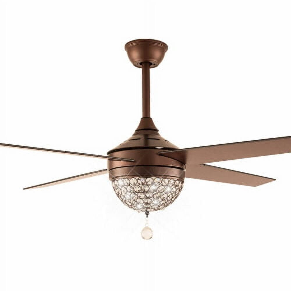42'' Modern Chandelier Ceiling Fan Light Pendent Flush Mount LED Lamp w ...
