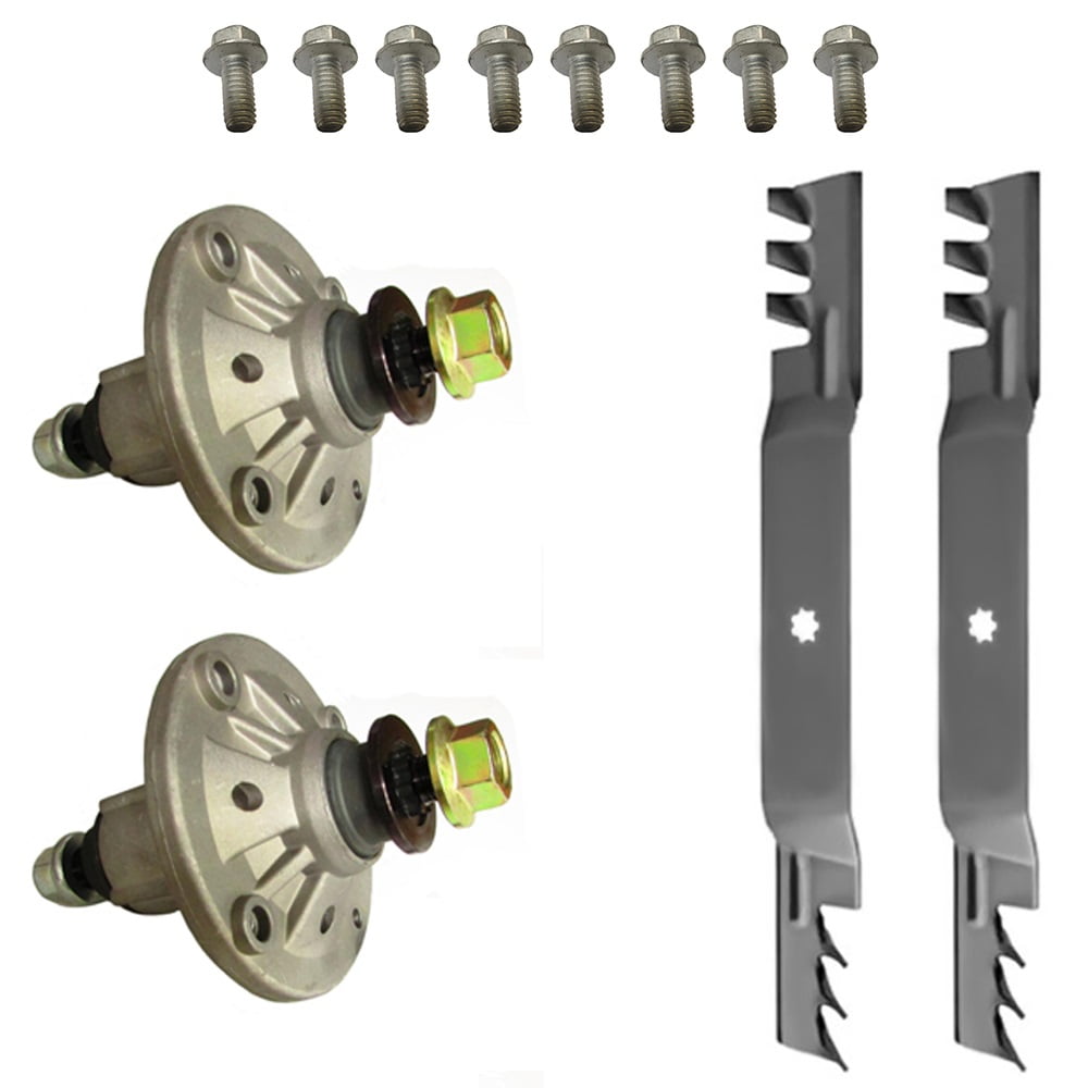 42" Mower Deck Kit Spindles w/ Nut GY20454 Blades AM137328 Bolts ...