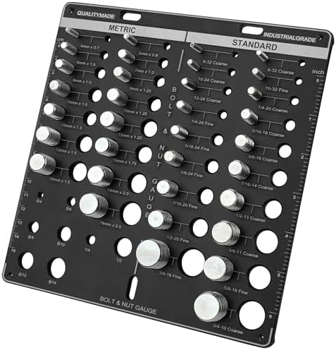 42 Nut and Bolt Thread Checker, Bolt Size and Thread Gauge, 19 Standard ...