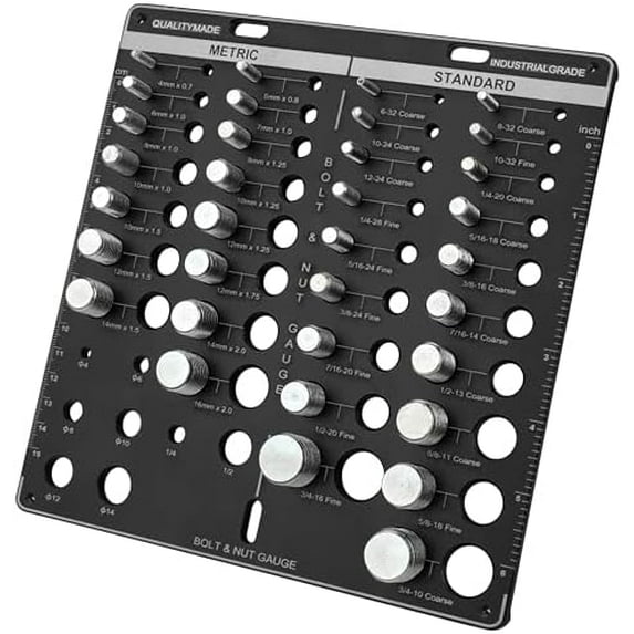 42 Nut and Bolt Thread Checker, Bolt Size and Thread Gauge, 19 Standard ...