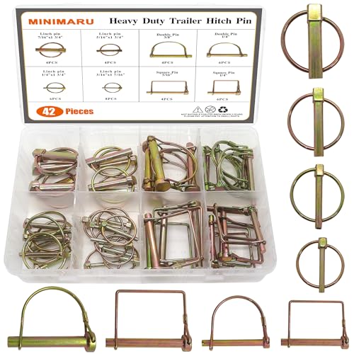42 PCS Shaft Locking Pin,Heavy Duty Lynch Pin for Farm Tractors ...