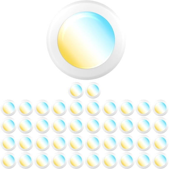 42 Pack LED Disc Lights Ceiling 6 Inch, Flush Mount Disk Light ...