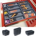 42 Pack Tool Box Organizer Tray Dividers, Rolling Chest Cart Cabinet ...