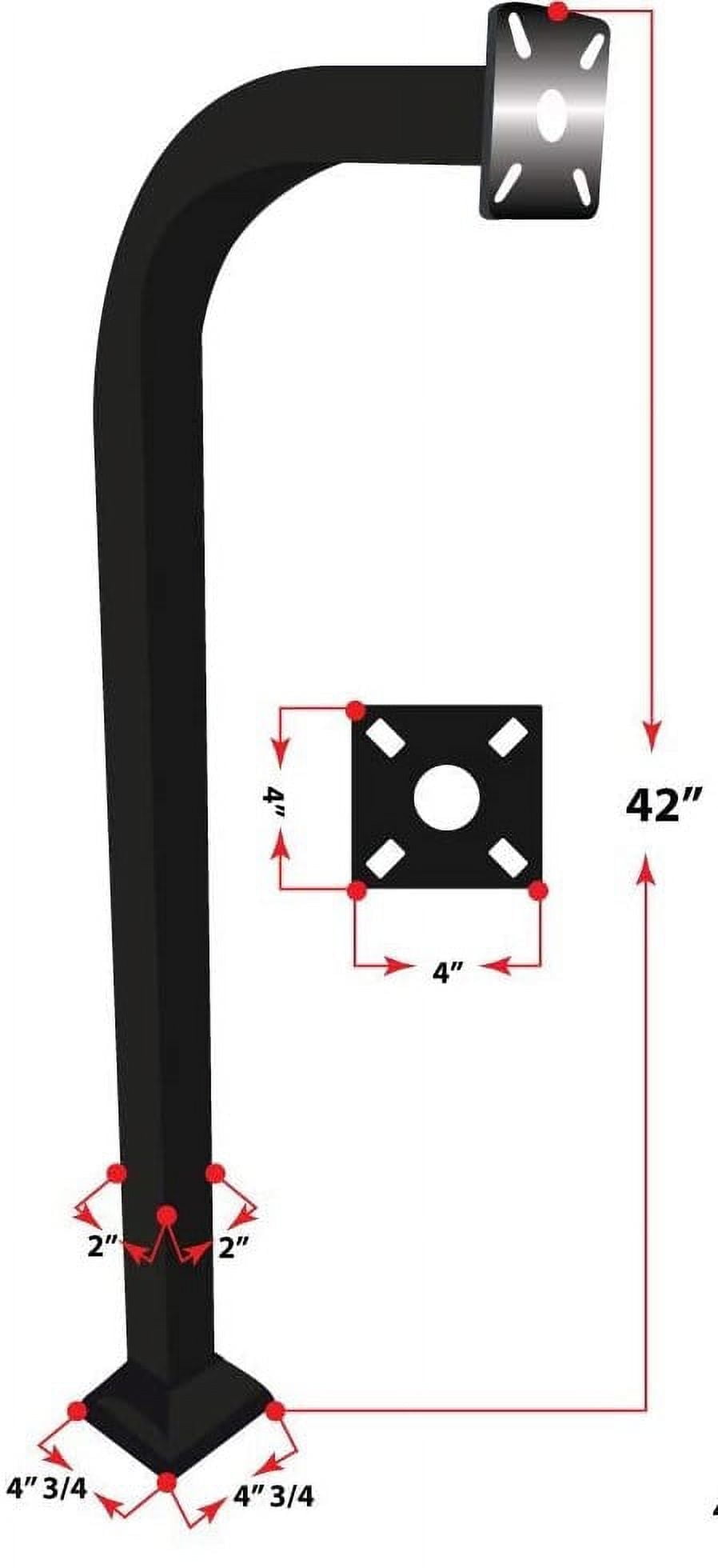 42" Pad Mount Gooseneck Steel Pedestal Card Readers, Access Control ...