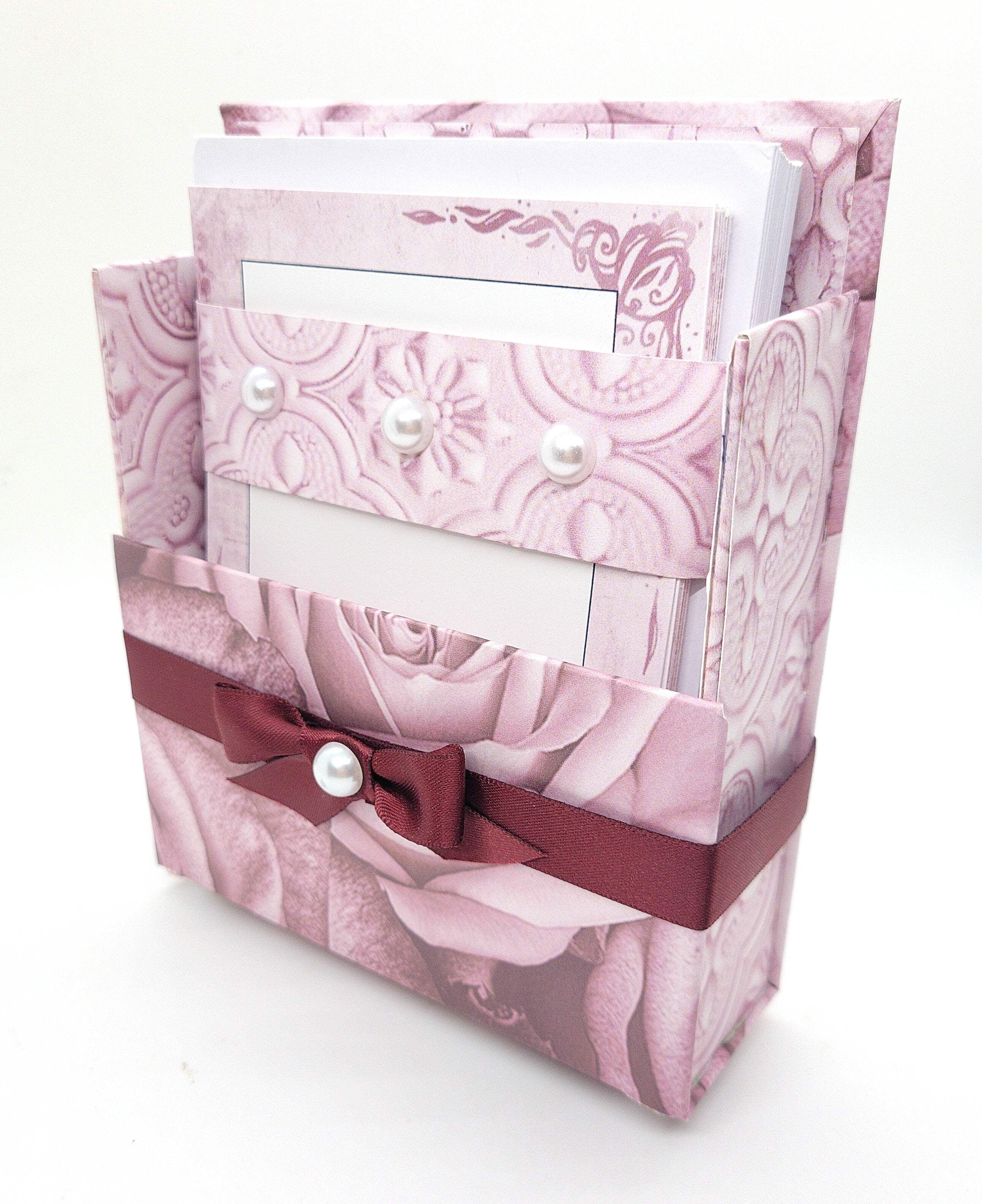 42-Pc Stationery Gift Box Set w/Reusable Desktop Organizer Box and Gold ...