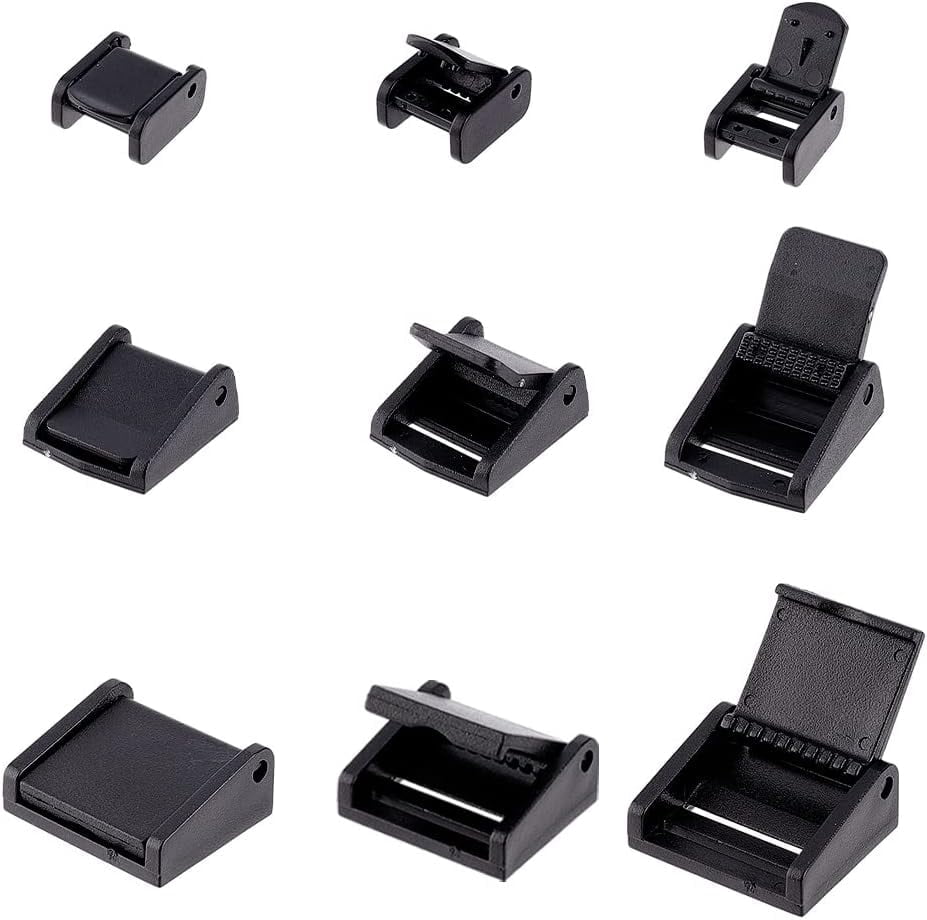 42 Pcs Cam Lock Buckles 3 Sizes Plastic Buckles Side Quick Release ...