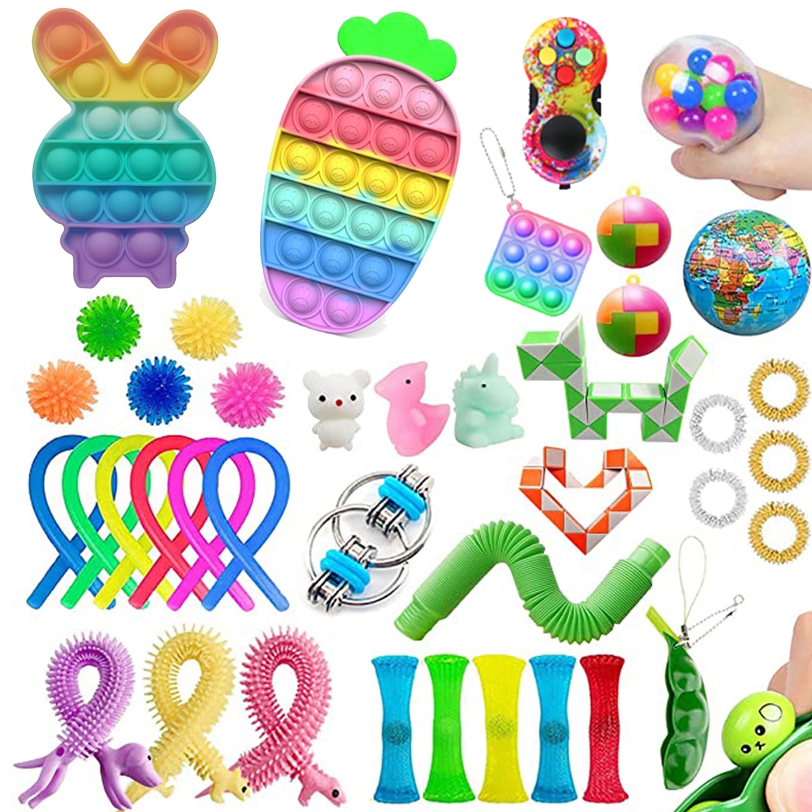 42 Pcs Fidget Pack Cheap, Fidget Box with Sensory Toys, Fidget Toys Pack for Kids or Adults ...