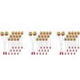 42 Pcs Lollipop Drum Mallet Sticks Round Rainbow Hammer Percussion ...