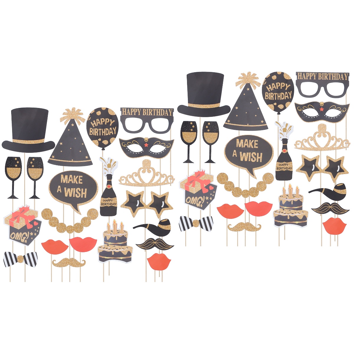 42 Pcs Mask Masquerade Window Decorations Wall Macrame Photo Props Baby ...