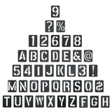 Black Plastic Alphabet Stencils for DIY Crafts with Durable and ...