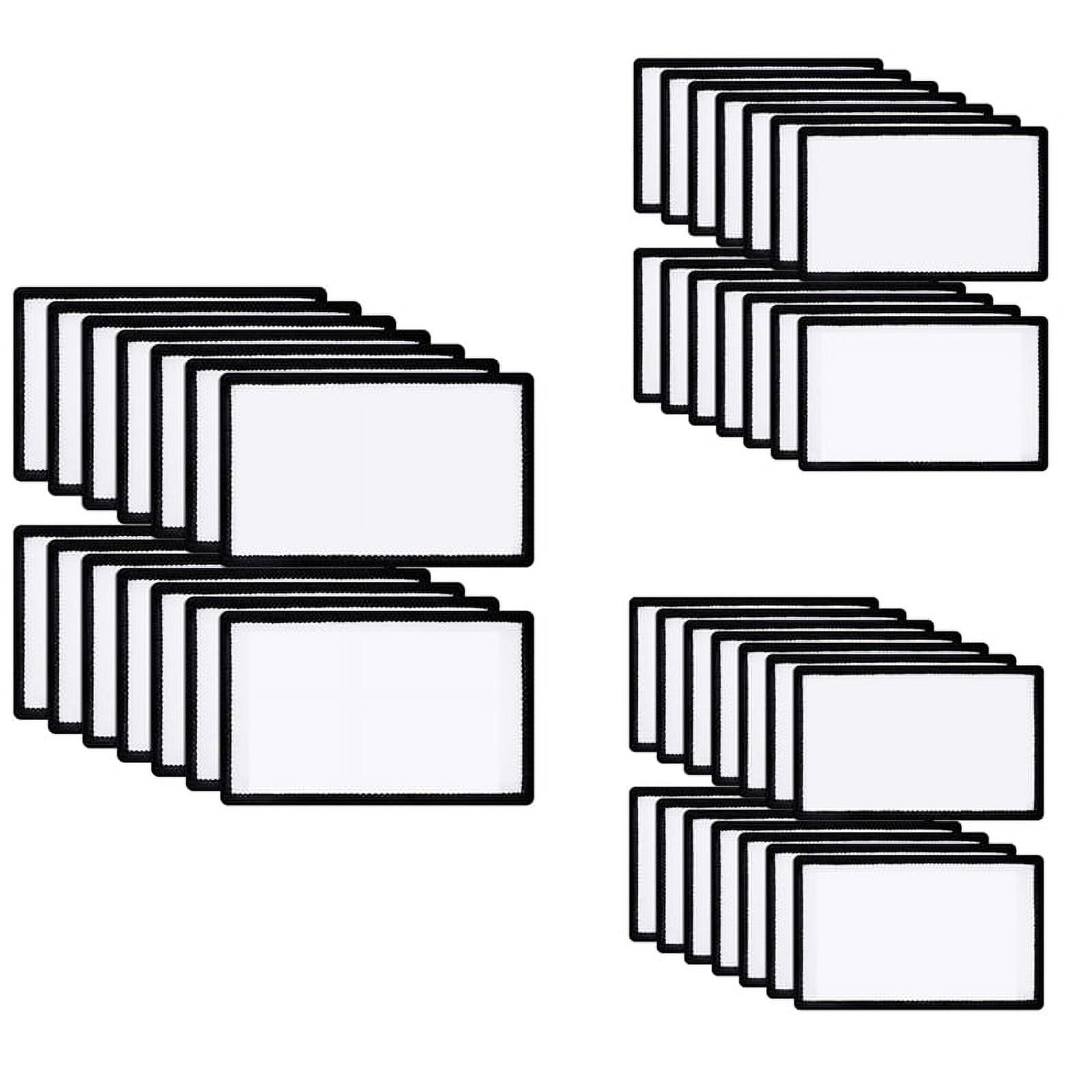 42 Pcs Sublimation Patches Blank Fabric Ironing Rectangular Blank ...