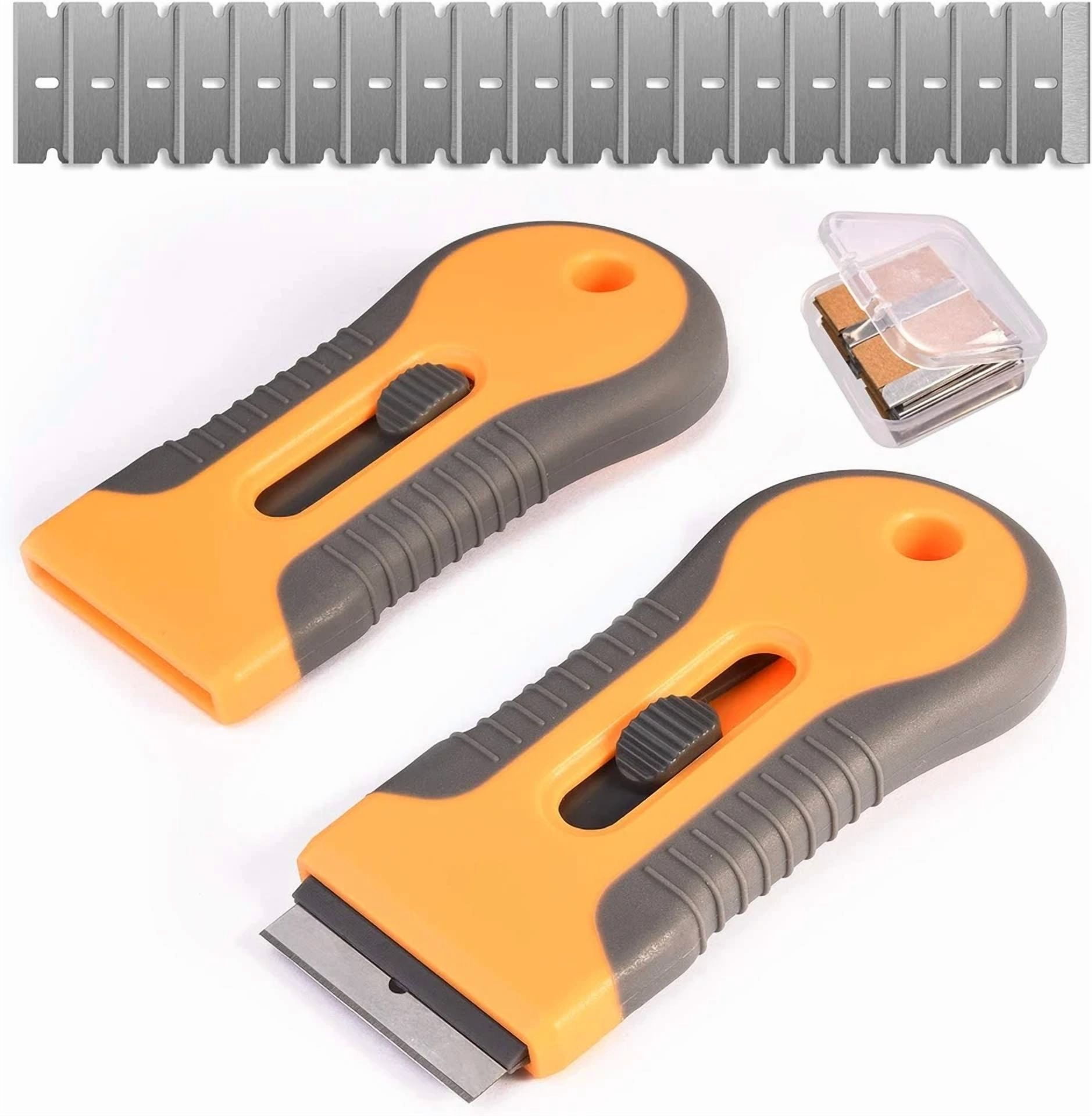 42 Piece Manual Razor Blade Scraper Set With Ergonomic Handle For Home ...