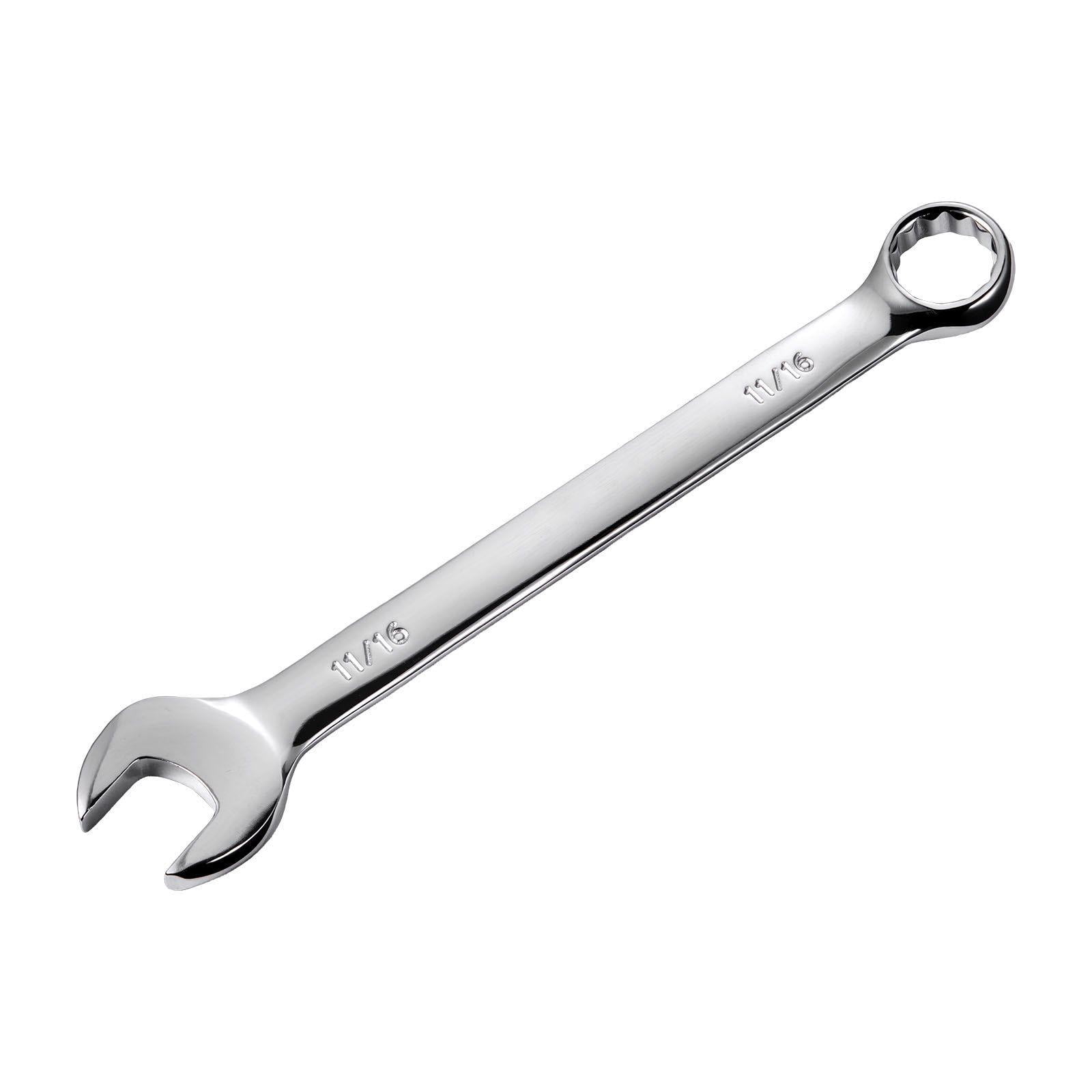 42-Piece SAE and Metric Combination Wrench Set 12-Point Box End 15 ...