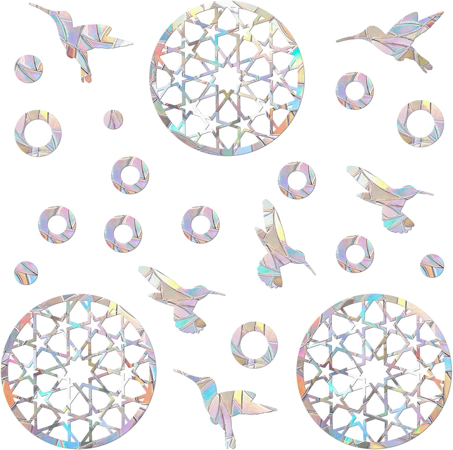 42 Pieces Birds Static Window Clings Anti Collision Window Decals for ...