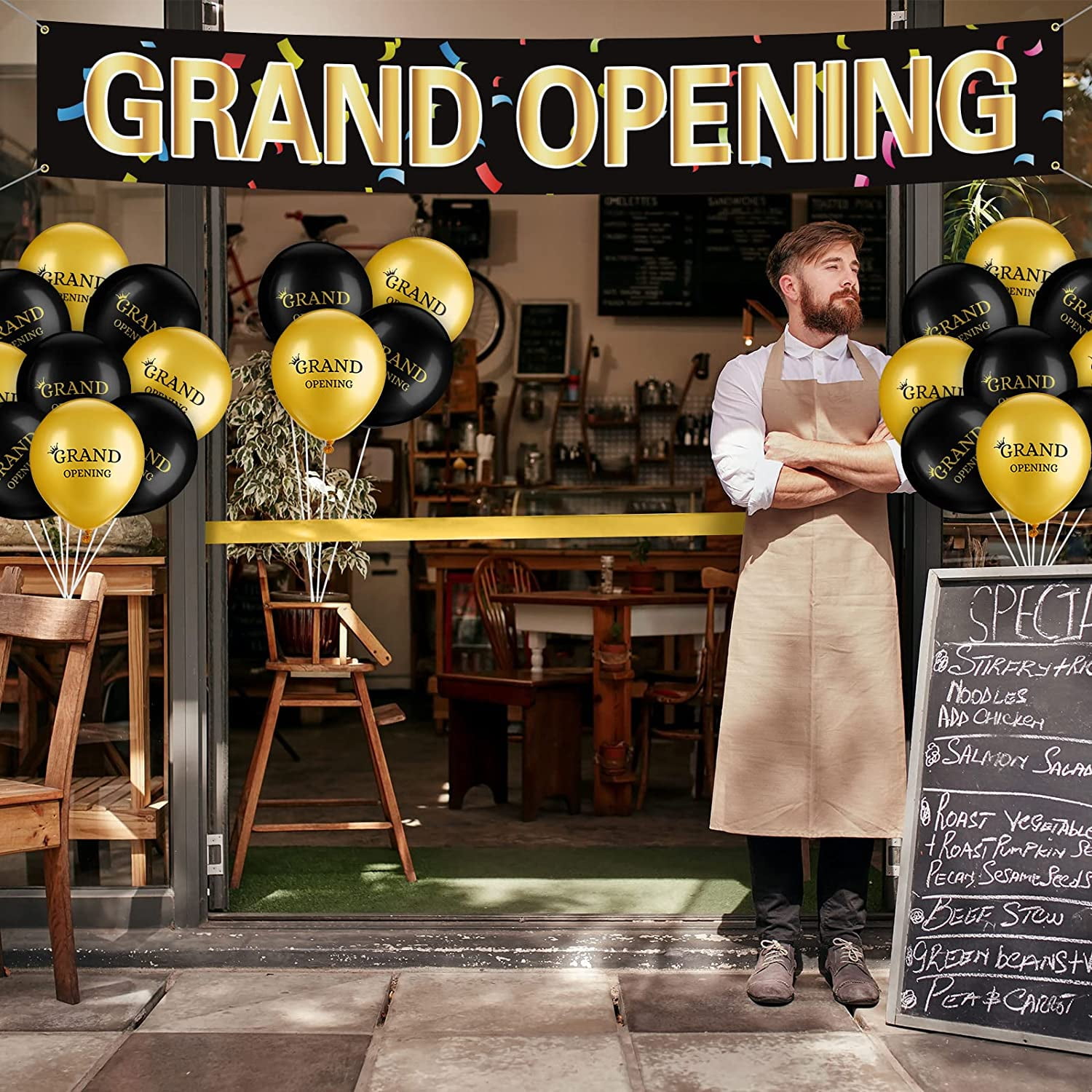 42 Pieces Grand Opening Decorations Kit Includes 1.5 x 9.8 ft Grand ...