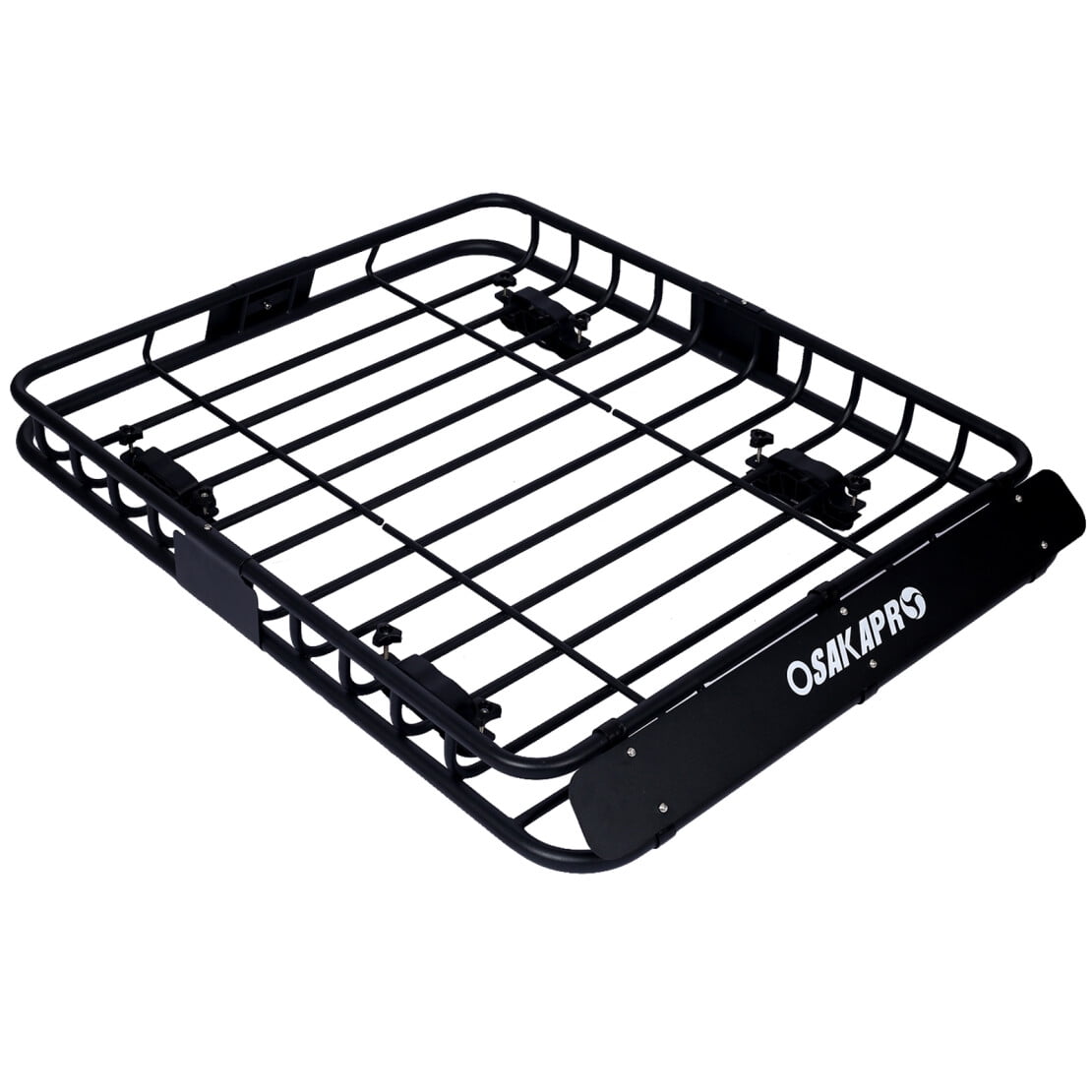 42" Roof Cargo Basket With Heavy-Duty Steel Frame and Steel Wind ...