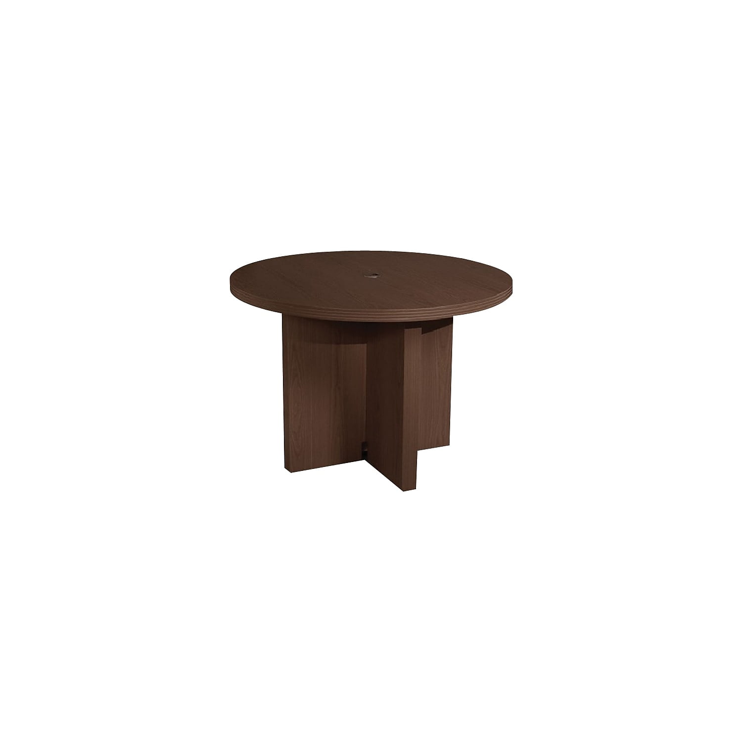 42 Round Conference Table, Mocha - Walmart.com