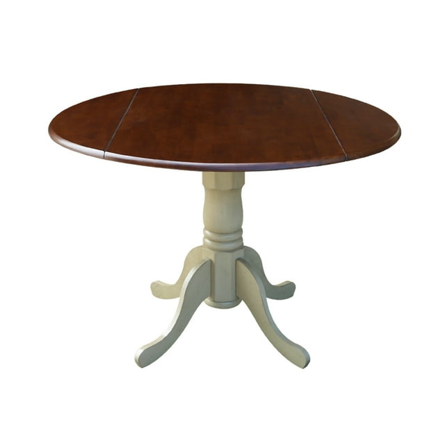 42" Round Dual Drop Leaf Ped Table - Walmart.com