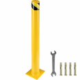 42" Safety Bollard - 5.5" OD Steel Barrier - Yellow Powder Coat ...