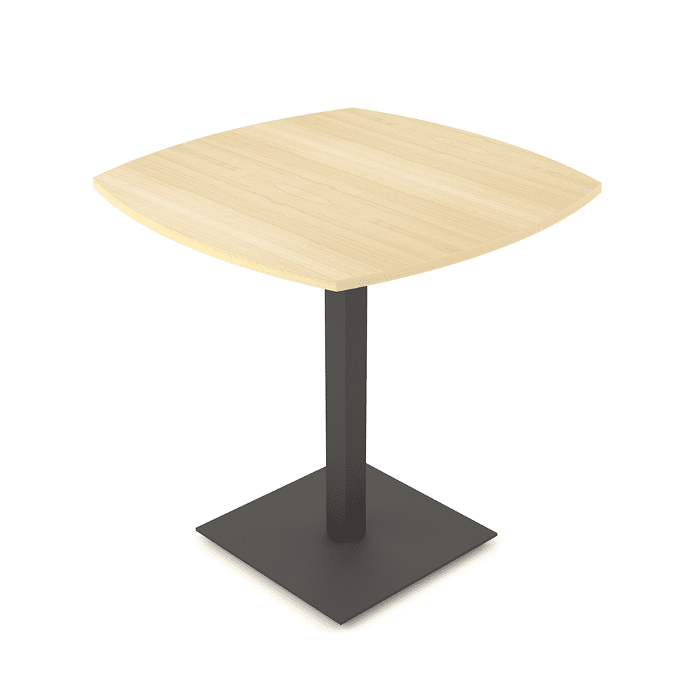 42" Small Arc Boat Bistro Height Table Square Metal Base Bar Table ...