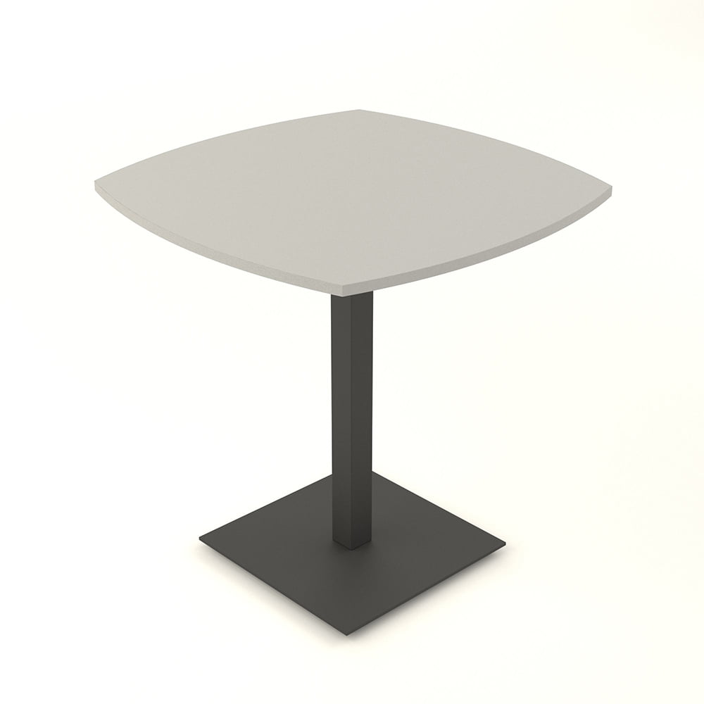 42" Small Arc Boat Bistro Height Table Square Metal Base Bar Table ...