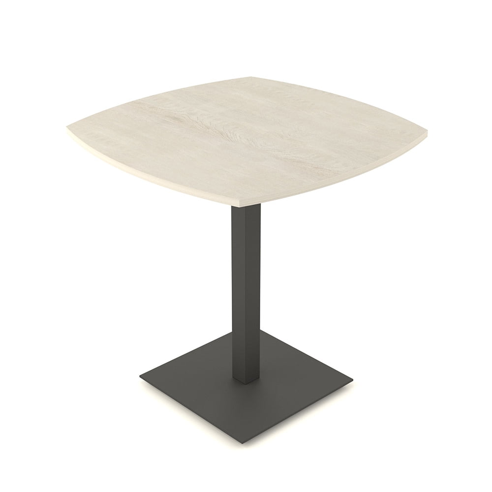 42" Small Arc Boat Bistro Height Table Square Metal Base Bar Table ...