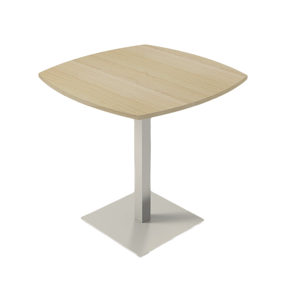 42" Small Arc Boat Bistro Height Table Square Metal Base Bar Table ...