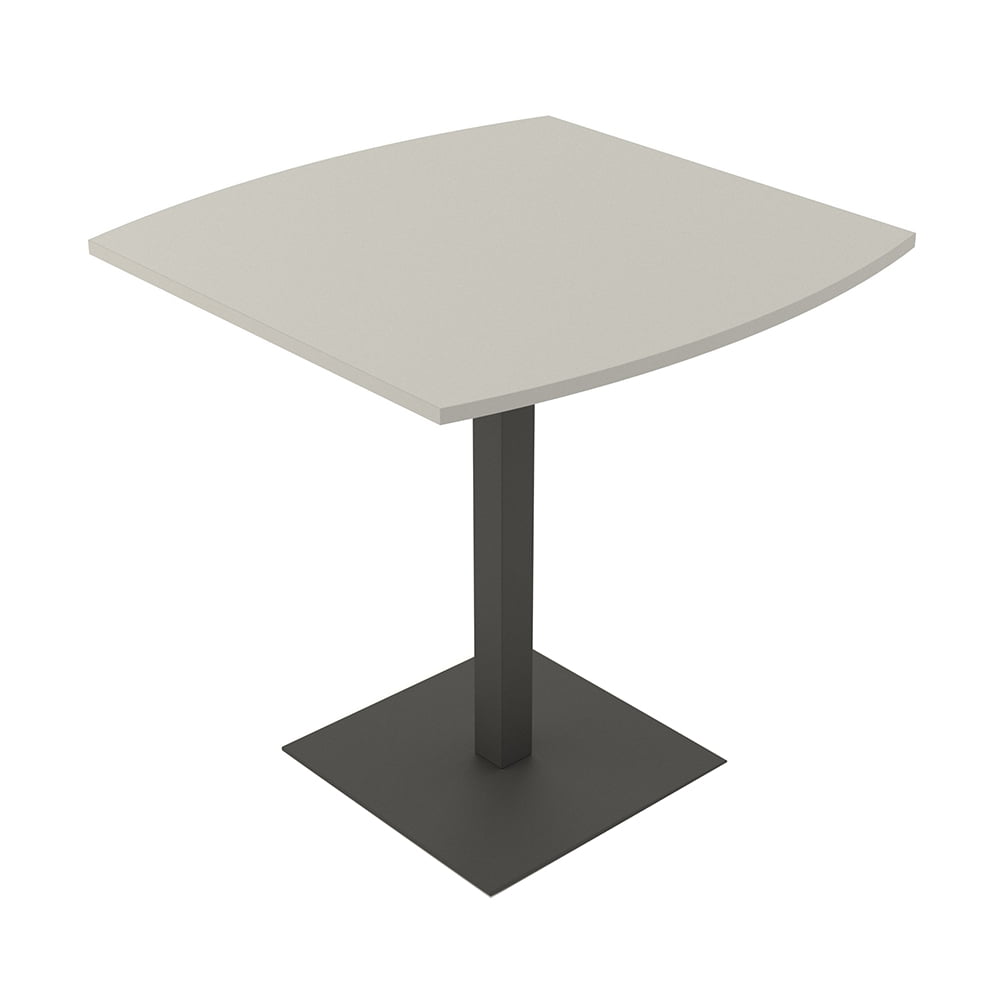 42" Small Arc Rectangle Bistro Height Table Square Metal Base Bar Table ...